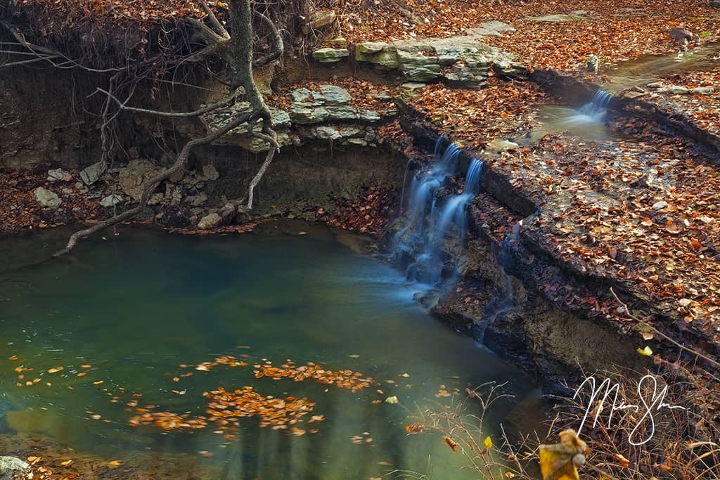 Chase Lake Golden Falls | Chase State Fishing Lake, Kansas | Mickey ...