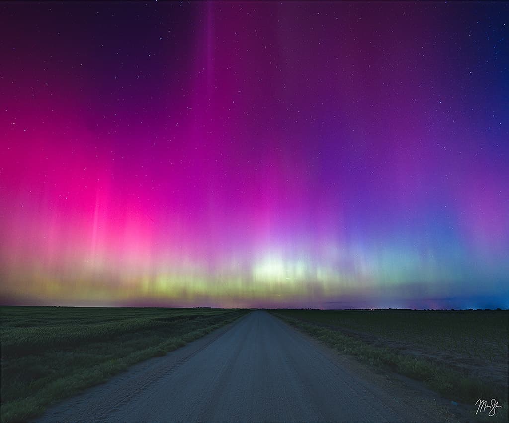 Northern Lights over Kansas | Goddard, KS | Mickey Shannon Photography