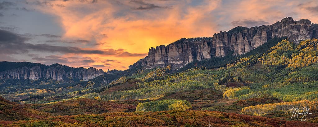 Panoramic Cimarron Ridge | Ridgway, Colorado | Mickey Shannon Photography