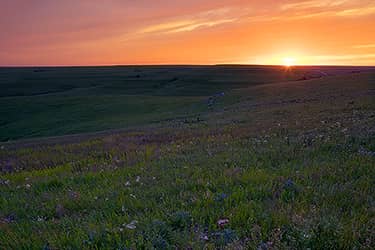 Flint Hills Sunset | Texaco Hill, The Flint Hills, Kansas | Mickey ...