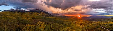 Kebler Pass Autumn Sunset Spectacular | Kebler Pass, Colorado | Mickey ...
