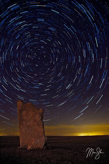 Star Trails Over Teter Rock | Teter Rock, Flint Hills near Cassoday ...