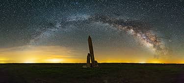 Teter Rock Milky Way Panorama | Teter Rock, Flint Hills, Kansas ...