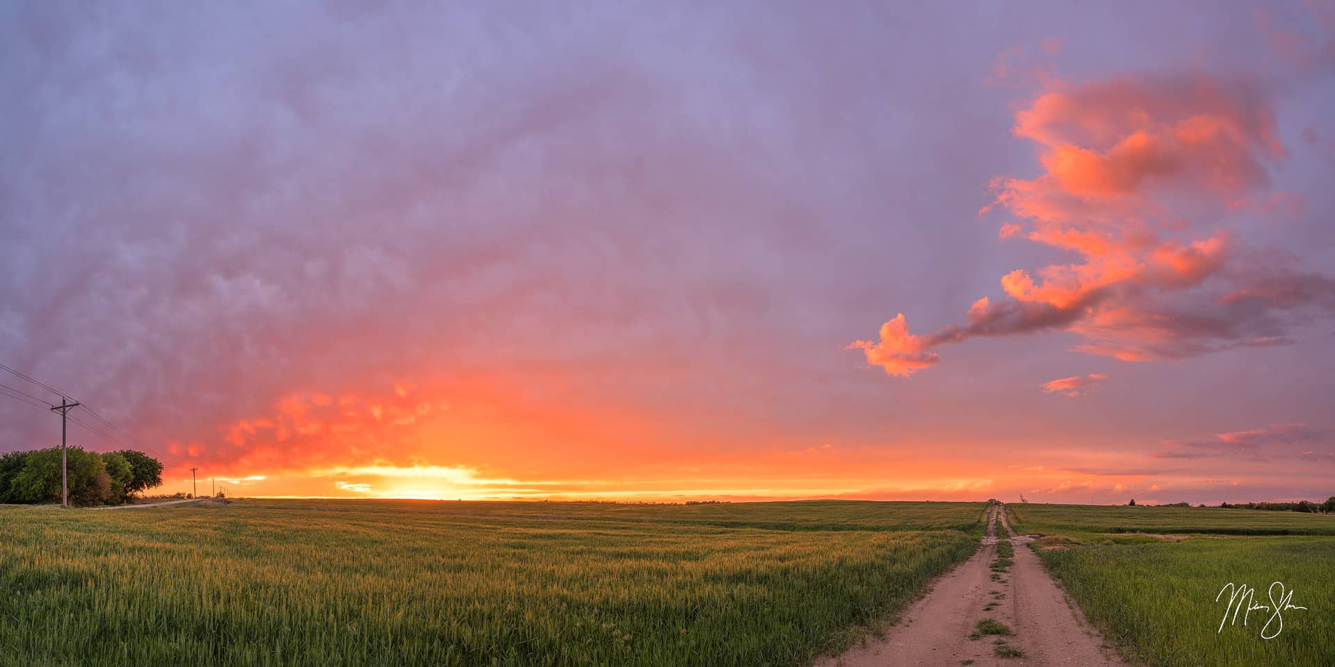 Backroad Sunset | Goddard, Kansas | Mickey Shannon Photography