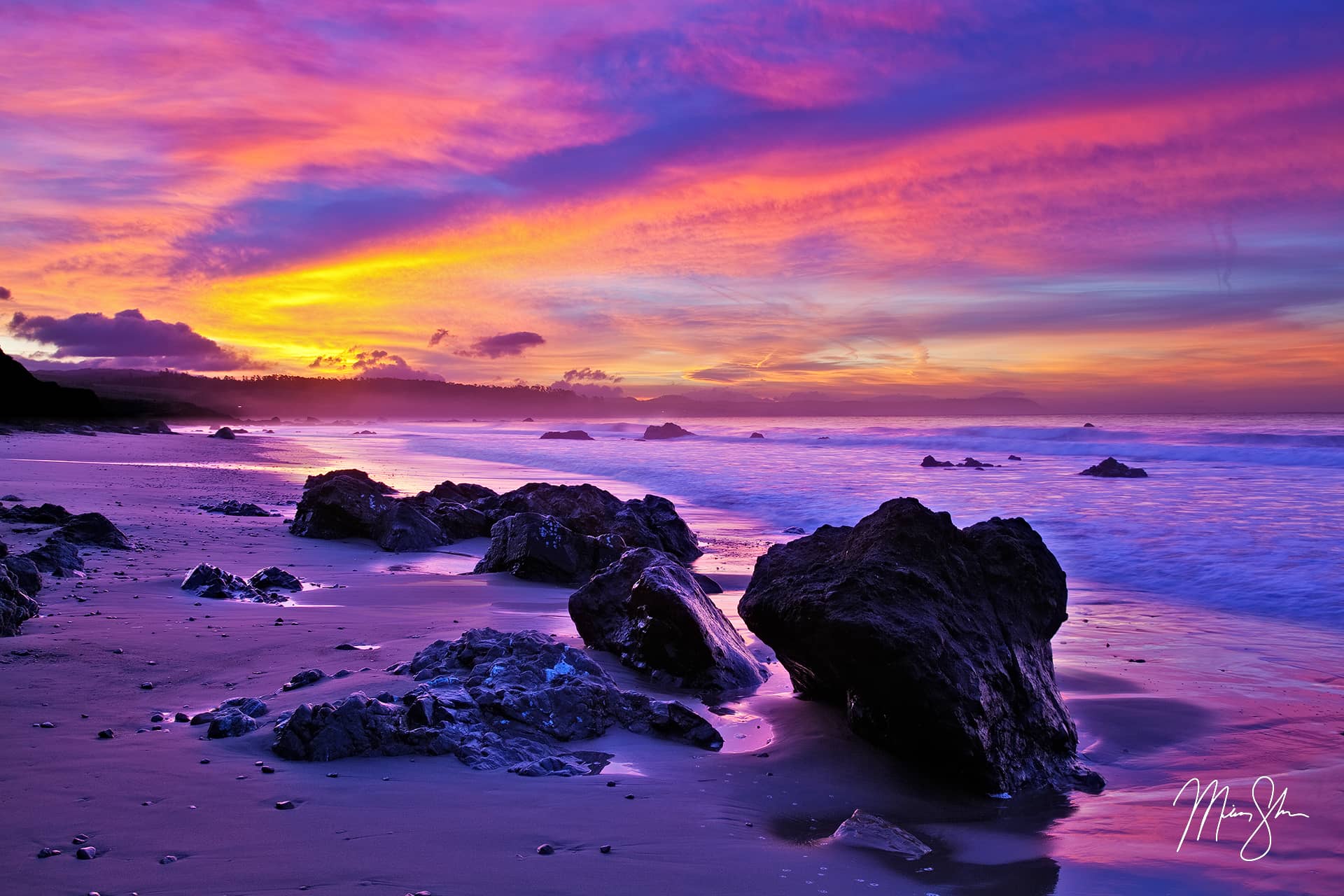 Big Sur Sunrise | San Simeon, Big Sur, California | Mickey Shannon ...