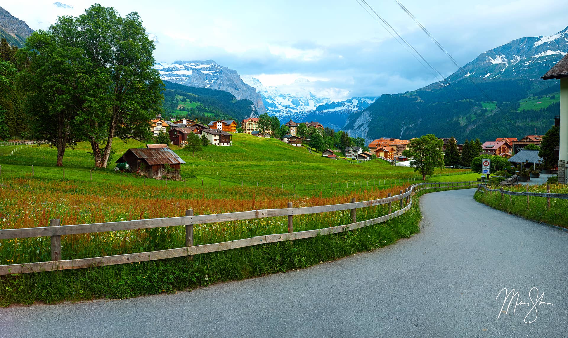Fields Of Wengen | Wengen, Bernese Alps, Switzerland | Mickey Shannon ...