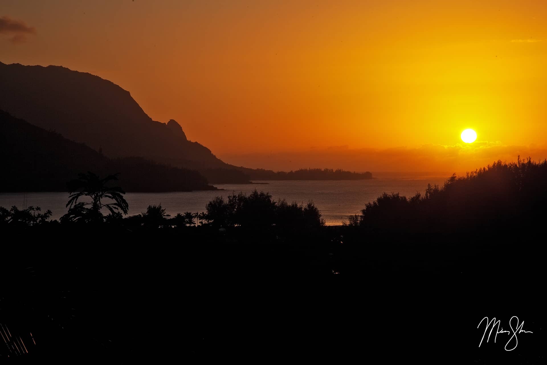Hanalei Bay Sunset | Hanalei, Kauai, Hawaii | Mickey Shannon Photography