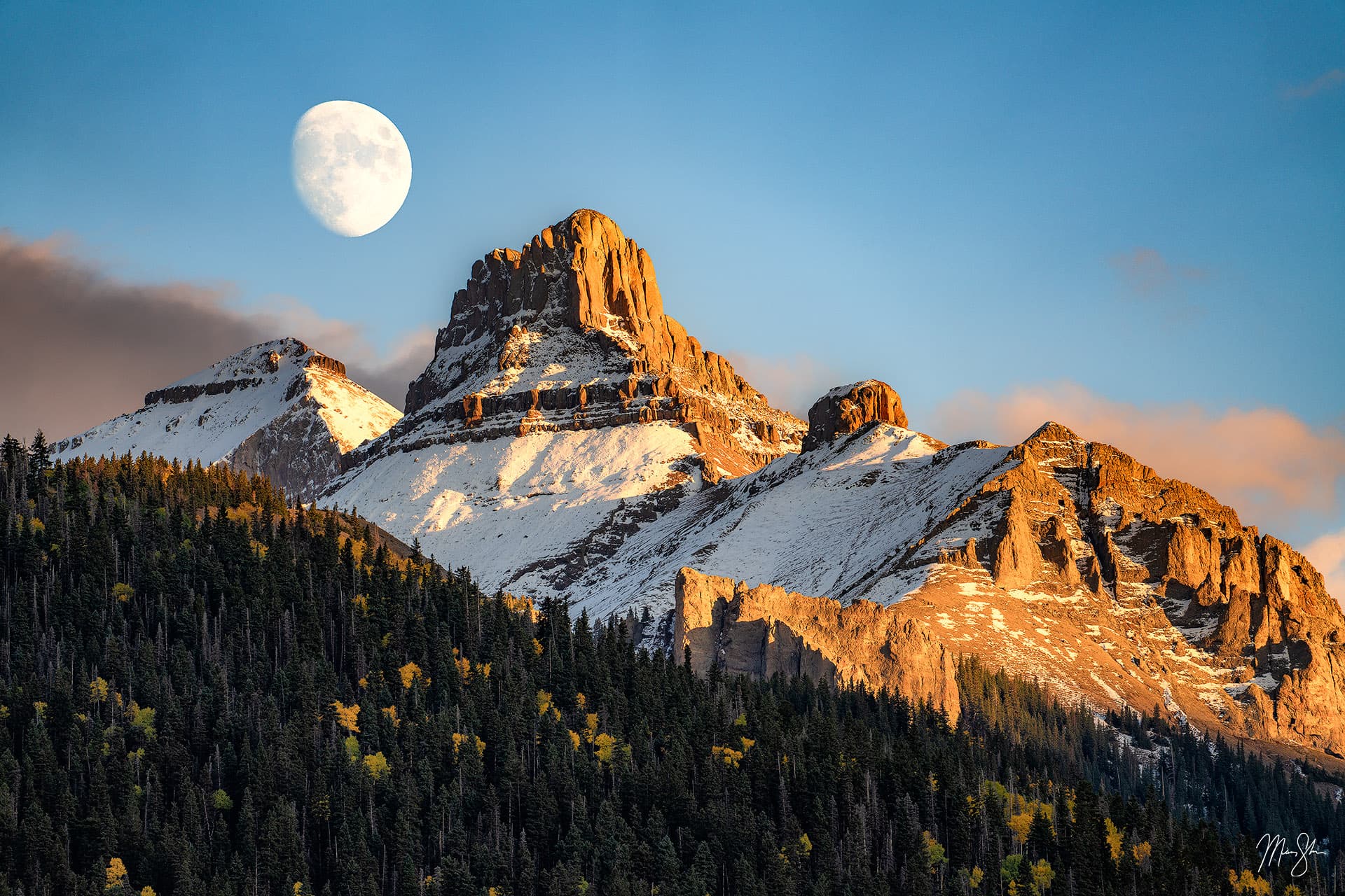 Moonrise over Colorado | Ridgway, Colorado | Mickey Shannon Photography