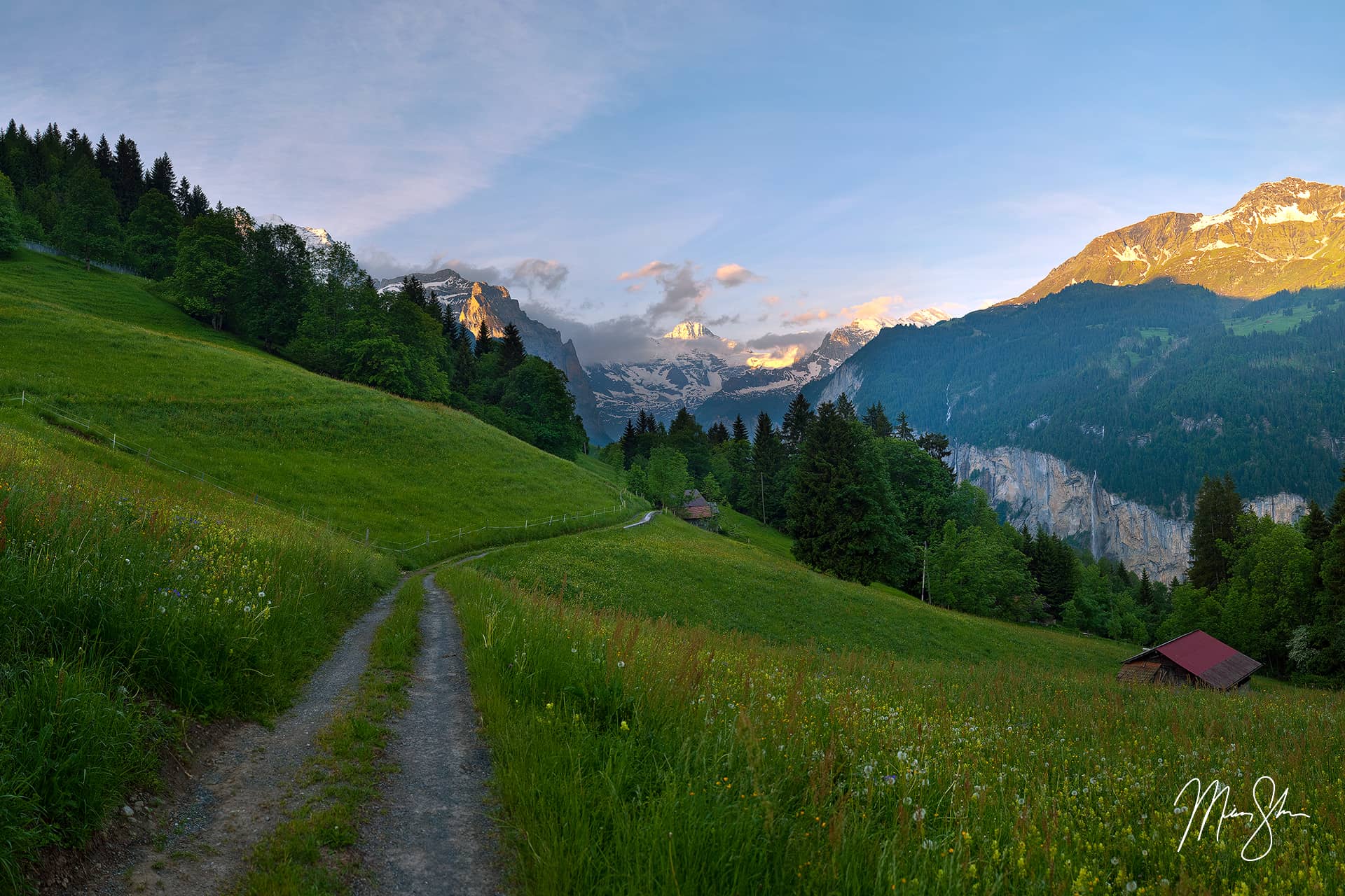 Morning In The Alps | Near Wengen, Bernese Alps, Switzerland | Mickey ...