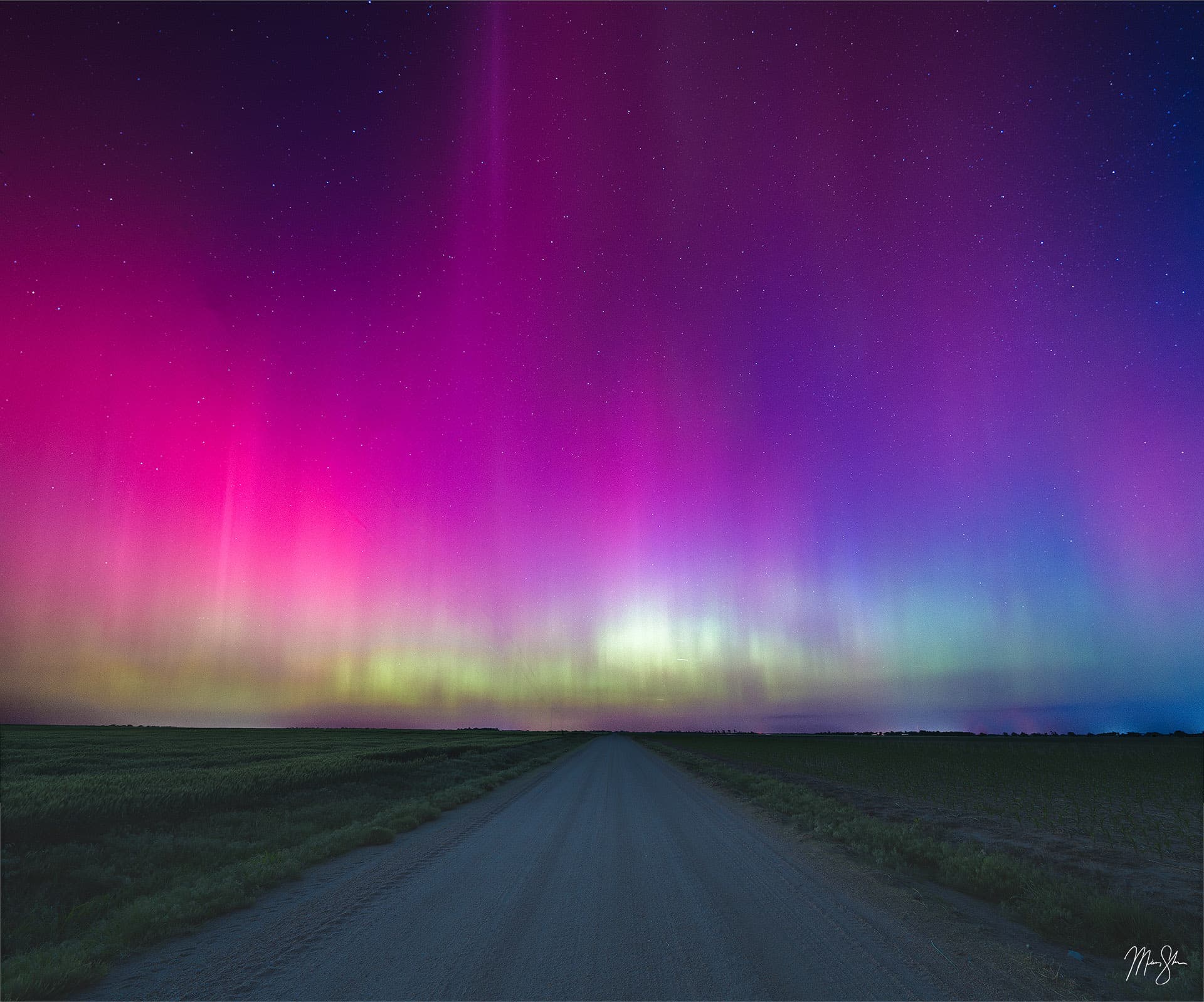 Northern Lights over Kansas | Goddard, KS | Mickey Shannon Photography