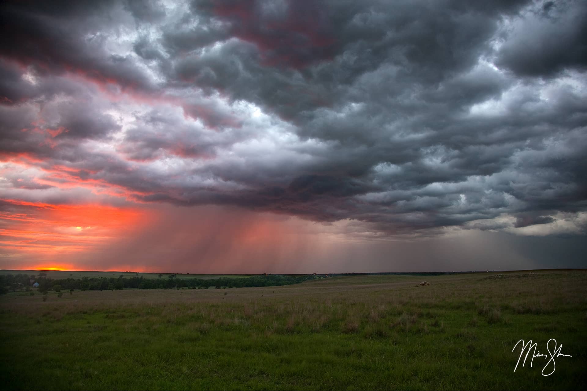 Smoky Hills Stormy Sunset | Near Minneapolis, Kansas | Mickey Shannon ...