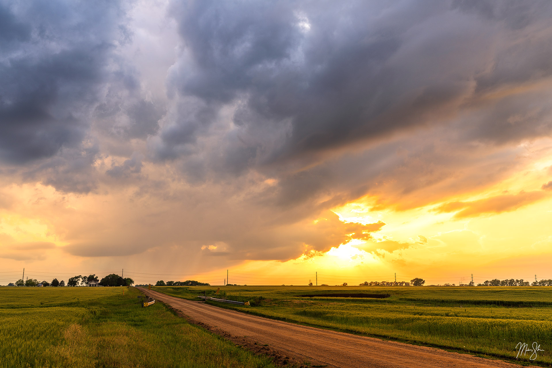 Spring Sunset on the Kansas Backroads | Viola, Kansas | Mickey Shannon ...