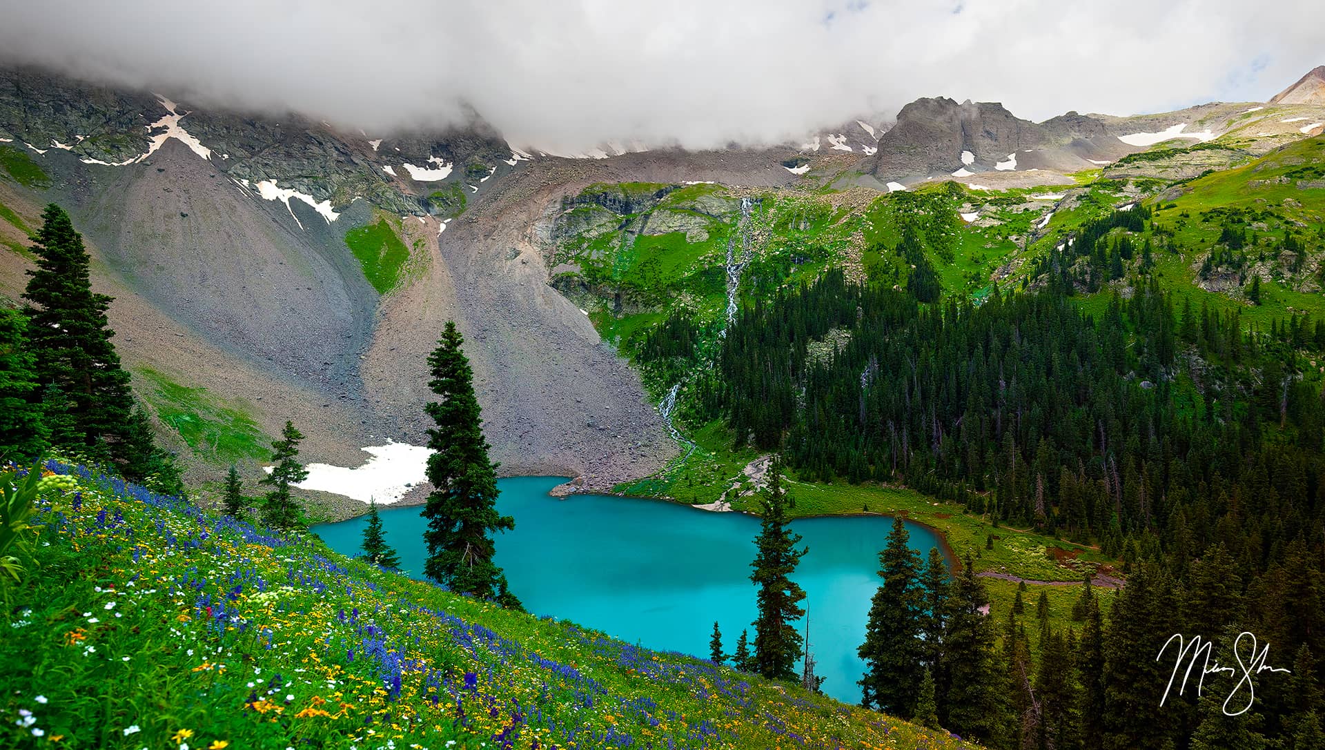 Storms Above Blue Lake Panorama | Ridgway, San Juans, Colorado | Mickey ...