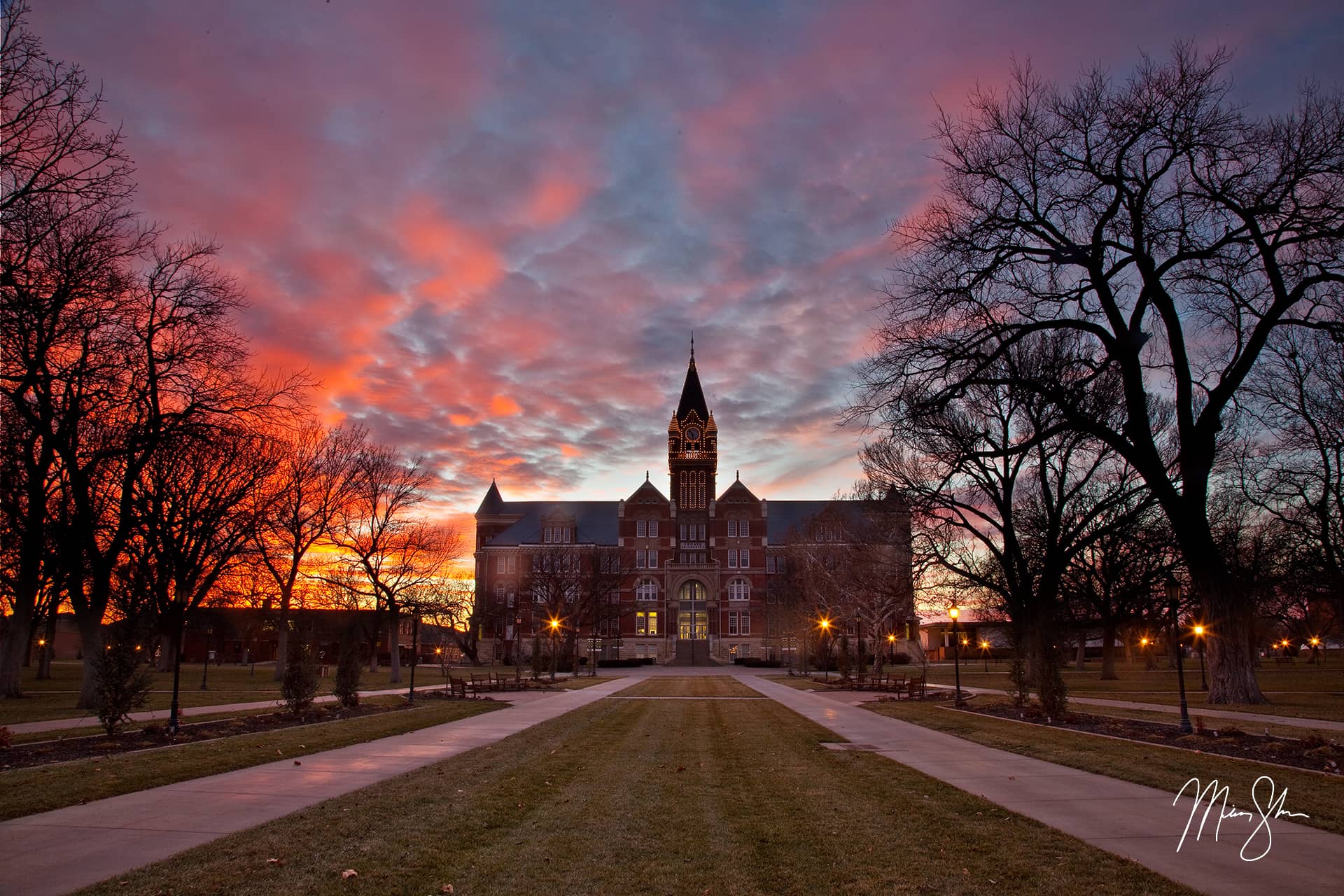 Sunset at Friends University | Friends, University, Wichita, Kansas ...