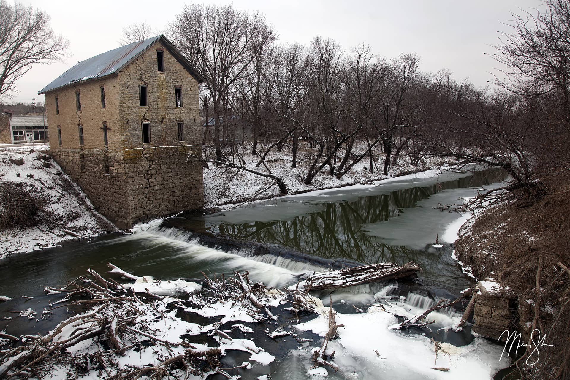 Winter at Cedar Point Mill | Cedar Point, Kansas | Mickey Shannon ...